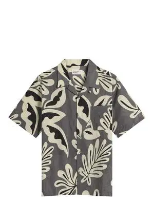Universal Works Baja Print Road Shirt - Grey