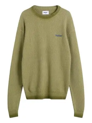 BUTTER GOODS Fade Knit Sweater - Algae