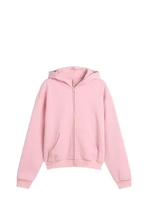 SKIMS Cotton Fleece Classic Zip Up Hoodie - Halite