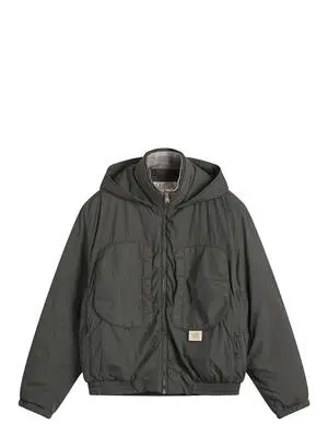RANRA Purs Padded Nylon Hoodie Jacket - Peat