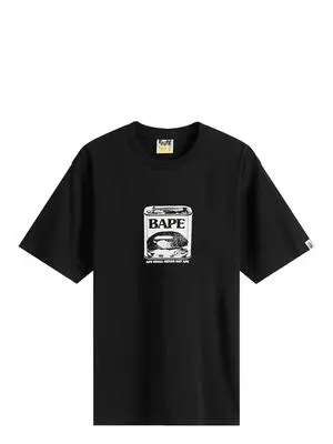 A BATHING APE Can Food T-shirt - Black