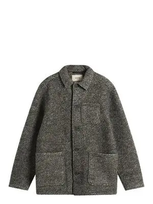 KESTIN Ormiston Jacket - Moss Herringbone Wool