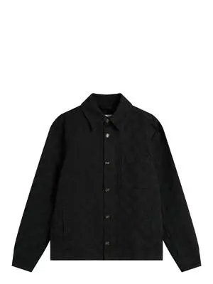 Casablanca Denim Monogram Shacket - Black