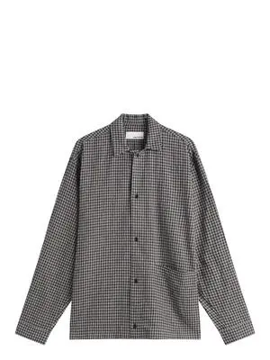 SAGE NATION Siesta Boxy Shirt - Mint Gingham Check