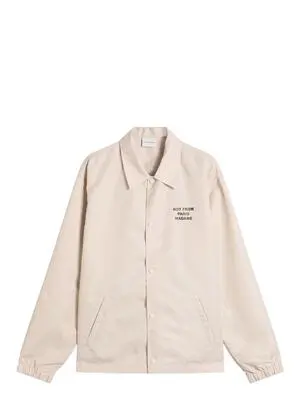 Drole De Monsieur Slogan Coach Jacket - Mastic