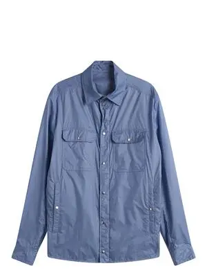 Moncler Nylon Ripstop Shirt Jacket - Blue