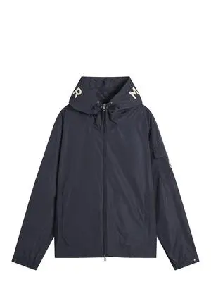Moncler Sassiere Light Weight Logo Hooded Jacket - Navy