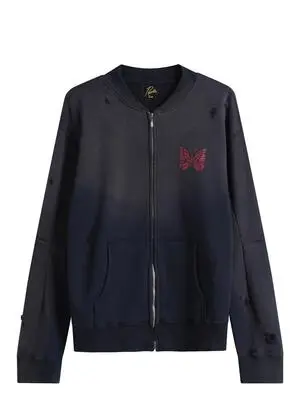 Needles Deconstructed Zipped Sweat - Navy