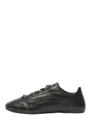 Balenciaga Zen City Leather Sneaker - Black/silver