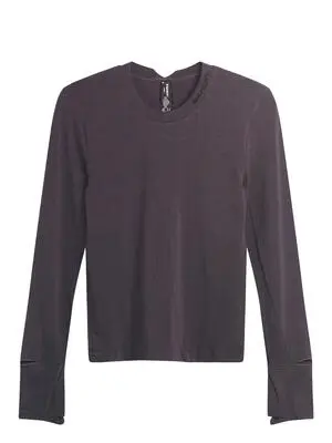 BANDIT Wool Long Sleeve Seamless Crewneck - Shadow