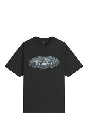 MANASTASH Ridge Logo T-shirt - Black