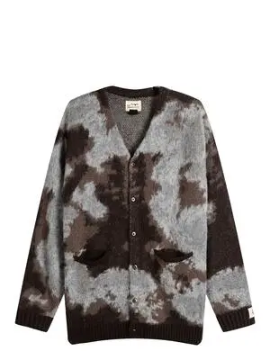 MANASTASH Blurry Jaquard Cardigan - Black