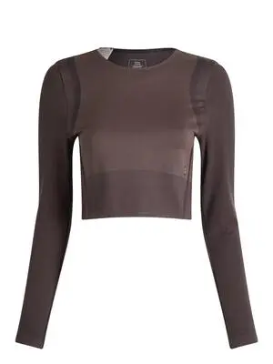 On Studio Knit Lon G-t Crop - Pebble/black