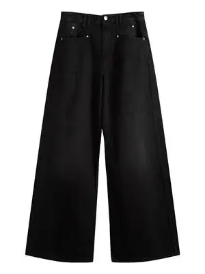 Isabel Marant Étoile Lemony Baggy Jeans - Black