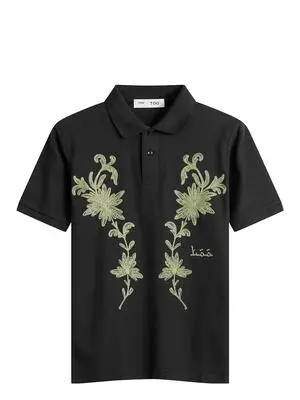 Toga Embroidery Polo Shirt - Black