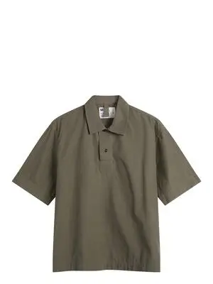 MARGARET HOWELL Offset Placket Polo - Mole