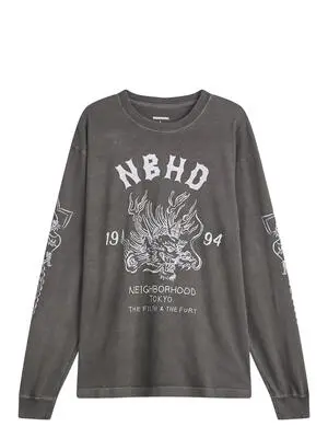 NEIGHBORHOOD Ls-14 Souvenir Long Sleeve T-shirt - Black