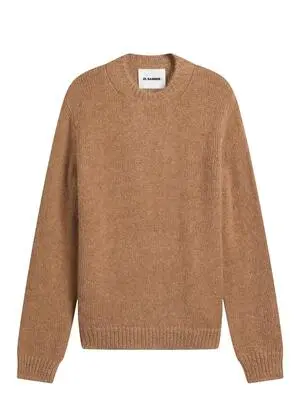 JIL SANDER Alpaca Crew Knit - Medium Beige