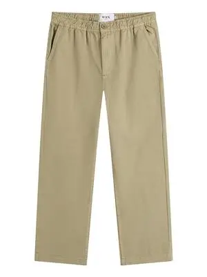WAX LONDON Kurt Twill Trousers - Light Khaki