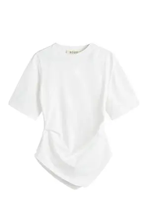 RÓHE Re-invented Twisted T-shirt - Optic White