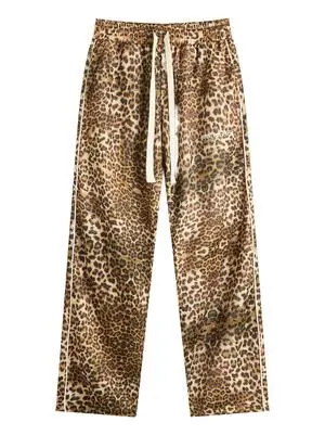 COLE BUXTON Piped Track Pant - Leopard