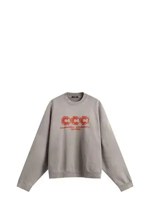 WILLY CHAVARRIA Ccc Hooligan Crew Sweatshirt - Concrete