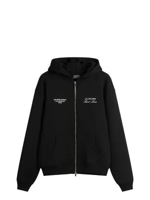 CLUB 1984 Melrose Zip Hoodie - Black