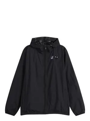 Play Comme Des Garcon Comme Des Garçons Play Men's X K-way Full Zip Packable Jacket Black