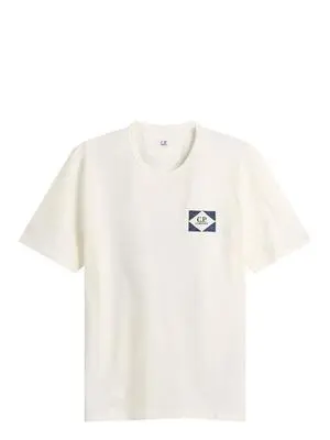 C.P. COMPANY Hand-sprayed T-shirt - Gauze White