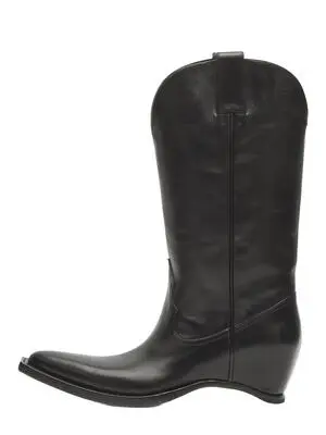 MAISON MARGIELA Heel-less Western High Boots - Black