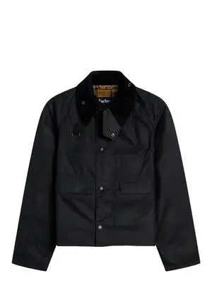 Barbour Sl Spey Waxed Cotton Jacket - Navy