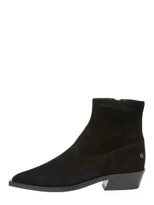ANINE BING Bekah Flat Western Boots - Black