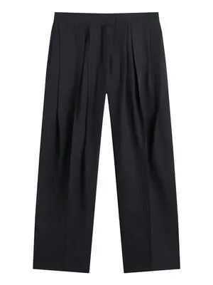 JIL SANDER Pleated Trousers - Navy
