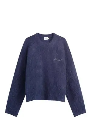 BOUND Dexter Cropped Alpaca Jumper - Navy