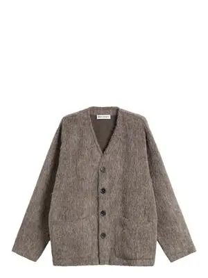 Our Legacy Hairy Wool Cardigan - Mole