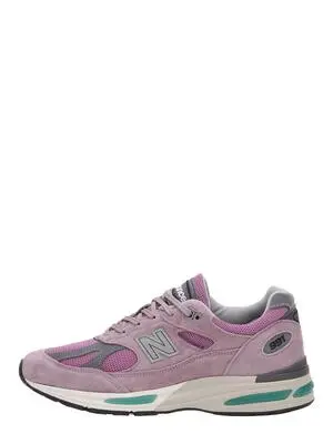 NEW BALANCE 991v2 Sneaker - Polignac/toadstool/silver