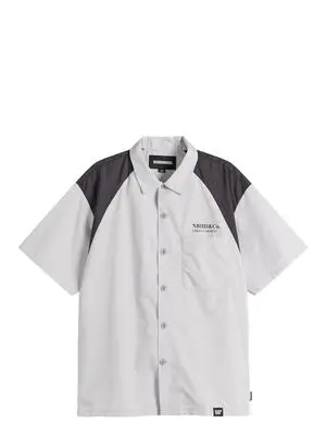 NEIGHBORHOOD Classic 2-tone Short Sleeve Work Shirt 2 - Gray