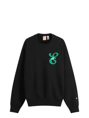 Champion For E End. Crew Sweatshirt 'emerald - Black