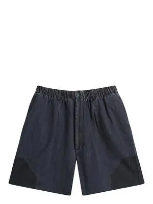 EBIT Octagon Patch Denim Lofty Shorts - Grey