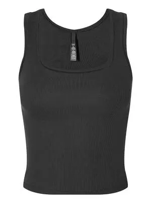 SKIMS Cotton Rib Tank - Soot