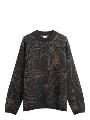 ROA Ryli Cotton Knit Crewneck - Black