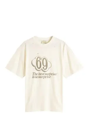 Aries Destroyed 69 T-shirt - Ecru