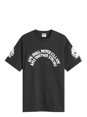 A BATHING APE Souvenir Skull Team T-shirt - Black