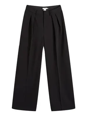 Good American Suiting Good 90s Pleated Trouser - Black