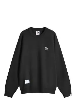 AAPE BY *A BATHING APE Aape Now Camo Badge Knit Sweater - Black