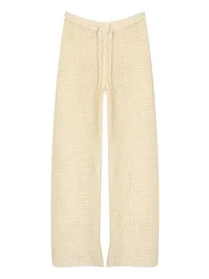 Good American Crochet Pant - Ecru