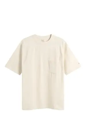 SNOW PEAK Recycled Cotton T-shirt - Oatmeal
