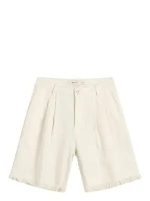 BRAM'S FRUIT Twill Shorts Distressed - Beige