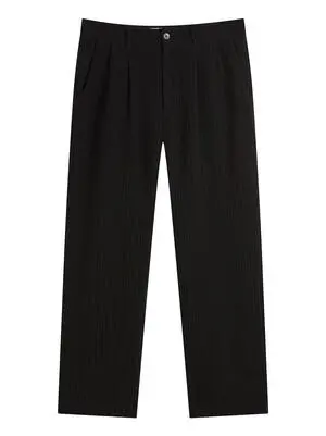 HERESY Heresy Barrow Pleated Cotton Linen Trousers