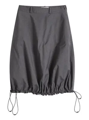 Coperni Technical Tailored Balloon Midi Skirt - Grey